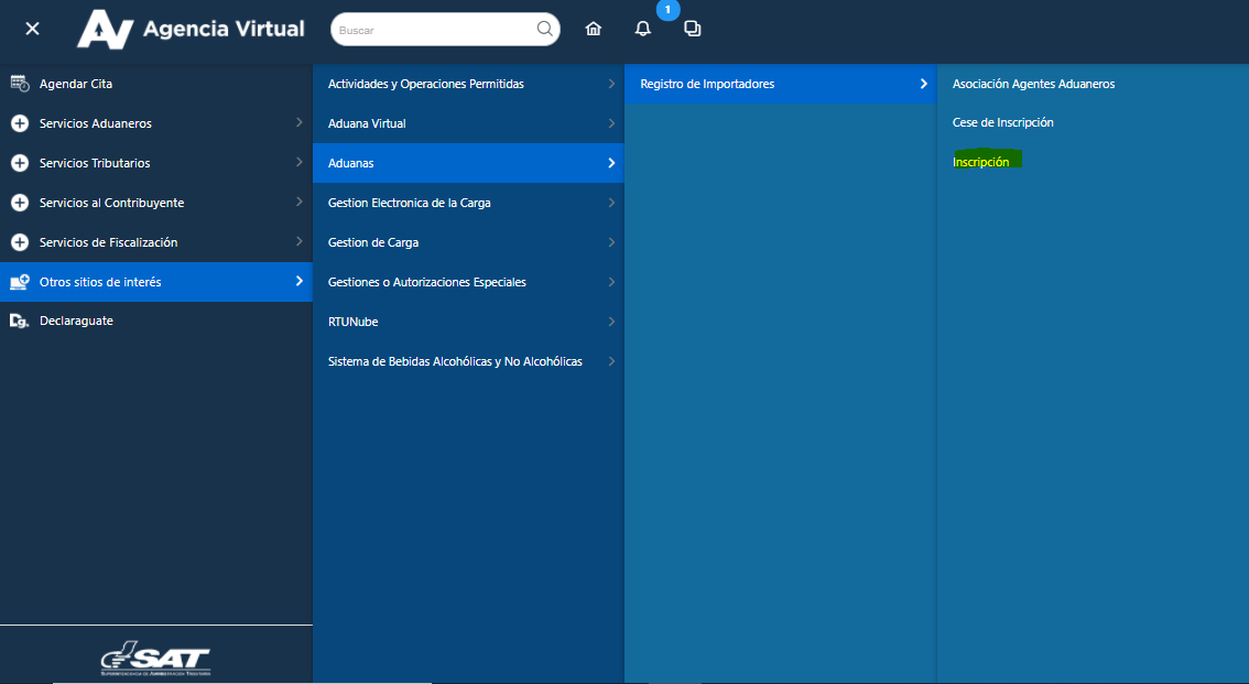 Guía para Inscripción en SAT Guatemala - SEAL
